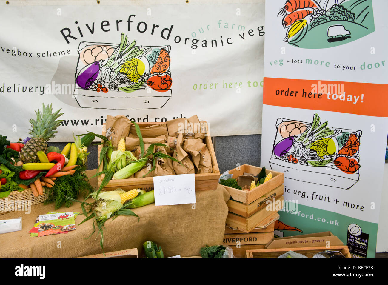 Riverford organic vegetables at The Great British Cheese Festival ...