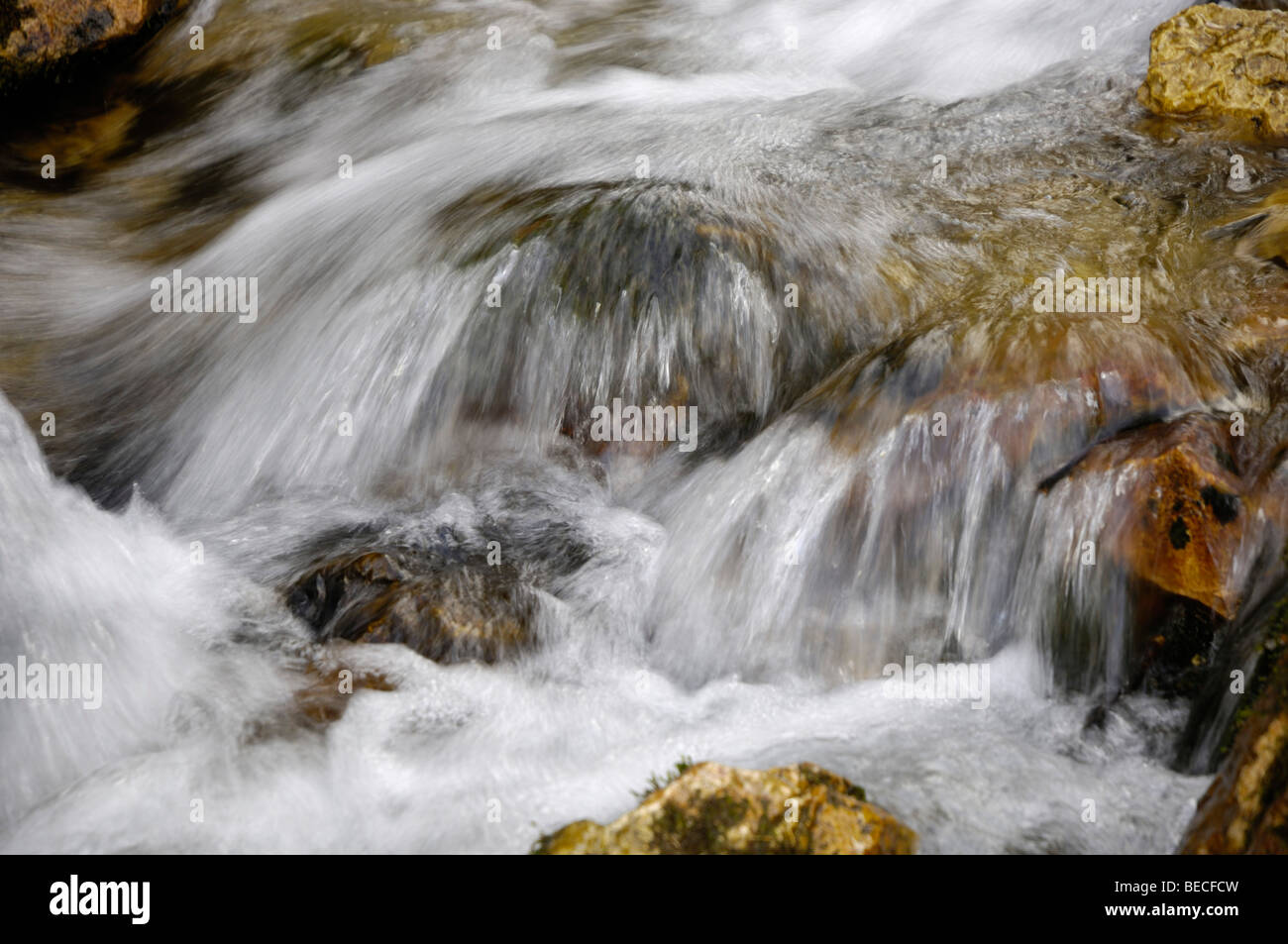 Flowing stream, detail Stock Photo - Alamy