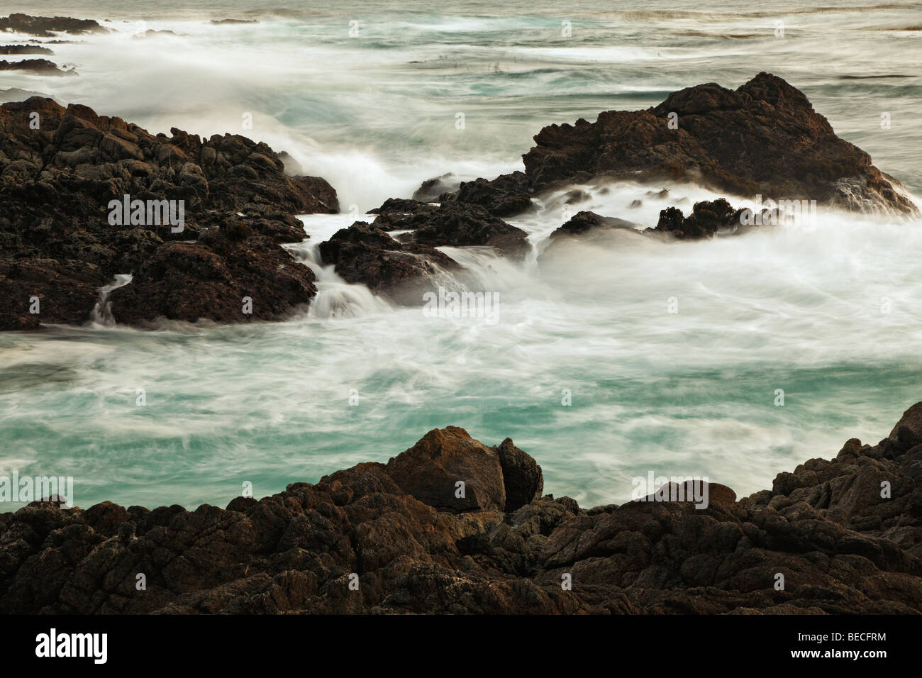 Big Sur Rocks and Ocean Stock Photo - Alamy