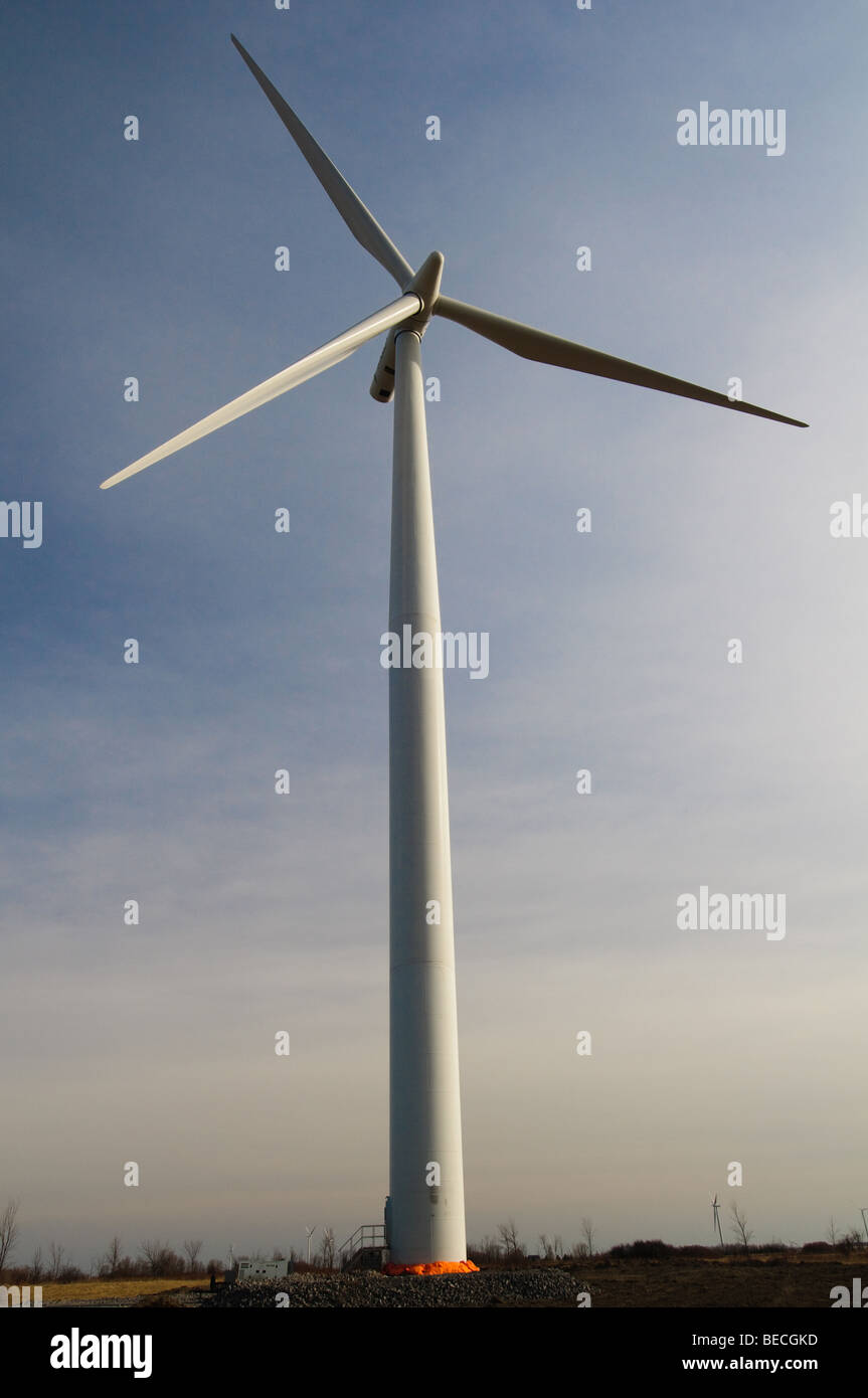Hydro electric wind farm Stock Photo - Alamy