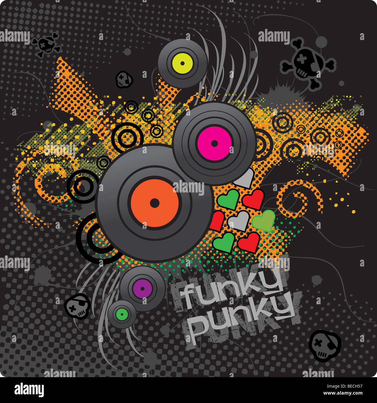 Funky vector background Stock Photo - Alamy