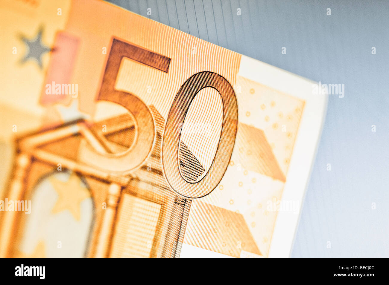 Close-up of a fifty euro banknote Stock Photo - Alamy