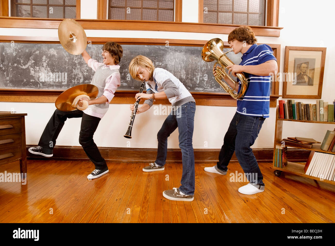 Playing musical instruments teenagers hi-res stock photography and ...