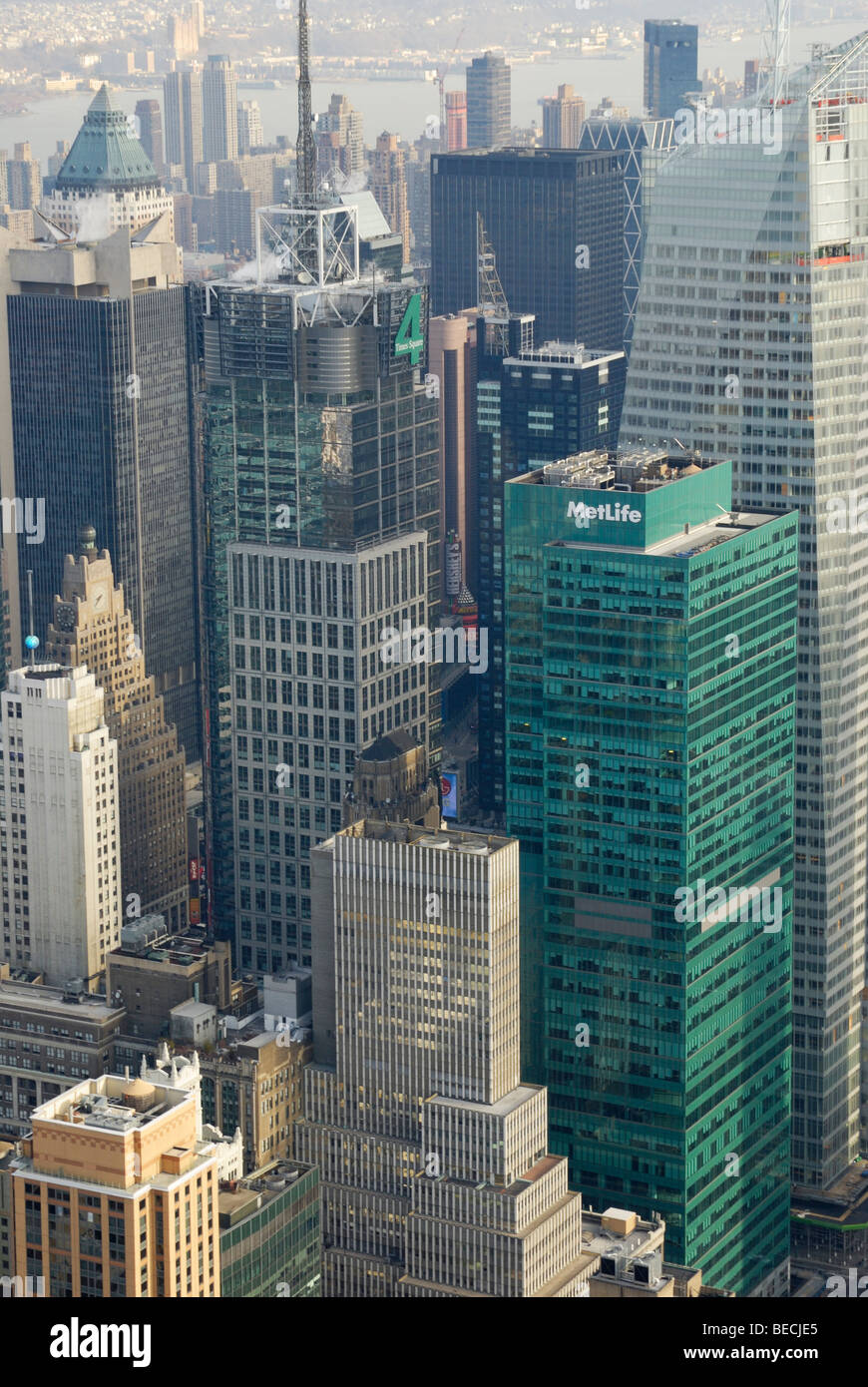 Top view on new york time square hi-res stock photography and images ...