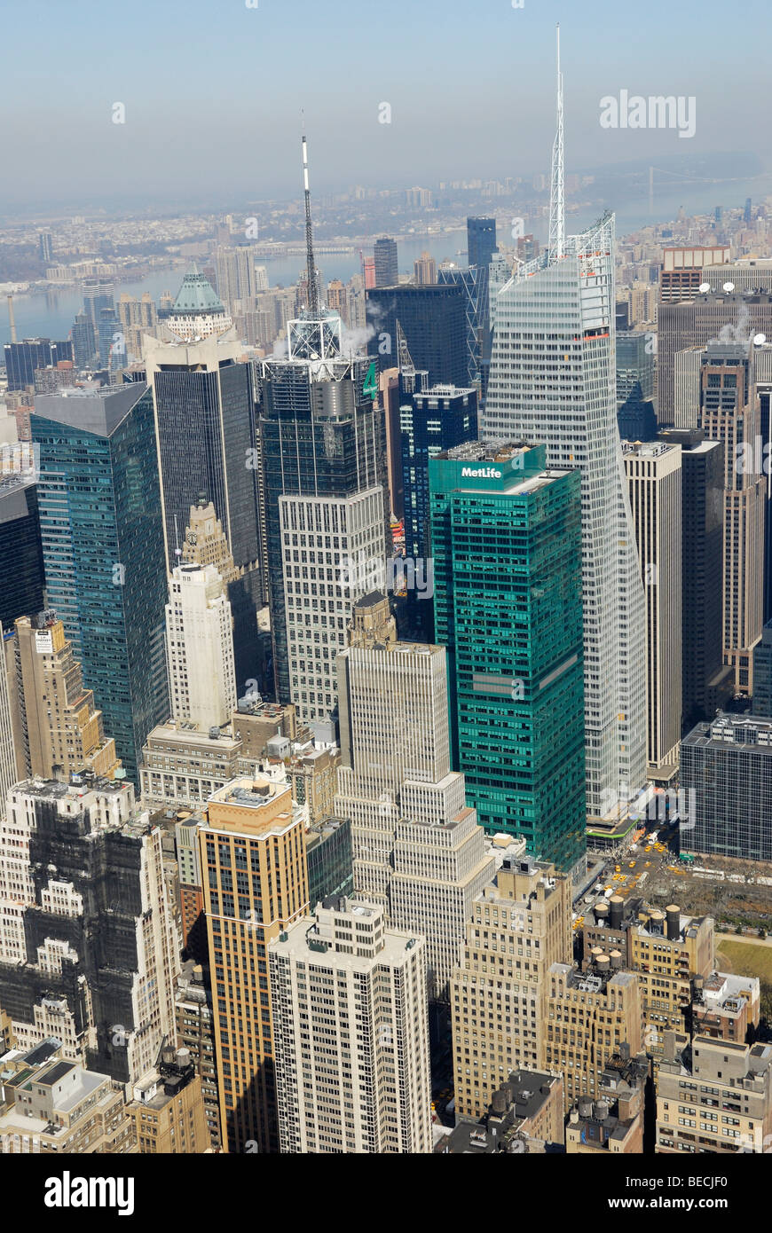 Top view on new york time square hi-res stock photography and images ...