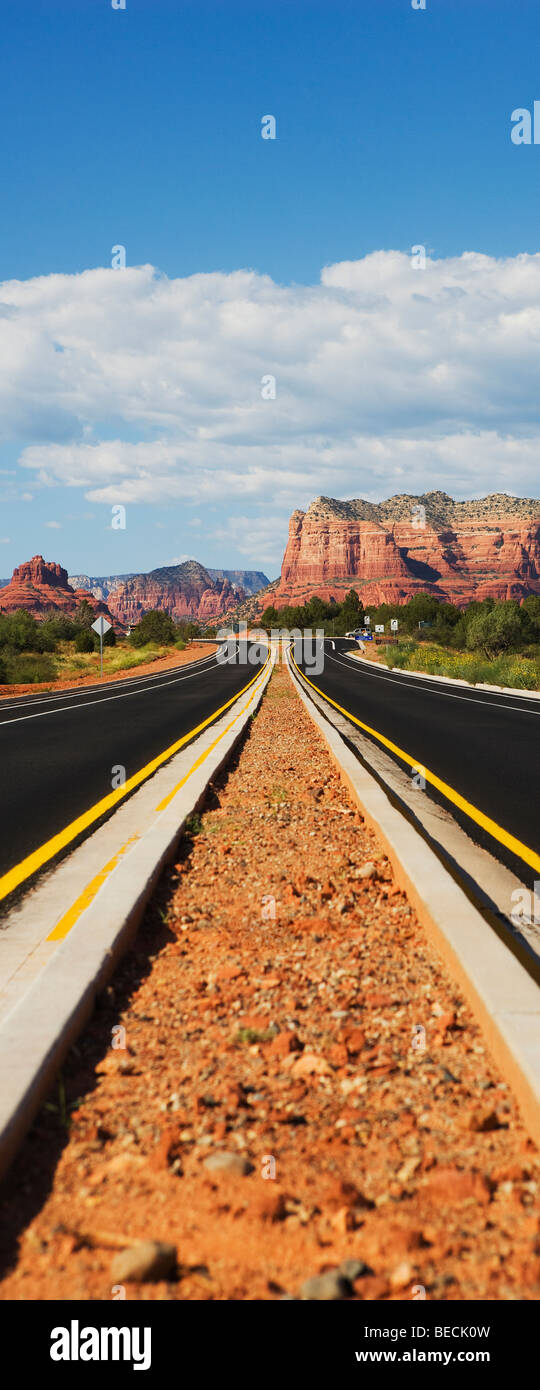 Road passing through a landscape, Sedona, Arizona, USA Stock Photo - Alamy