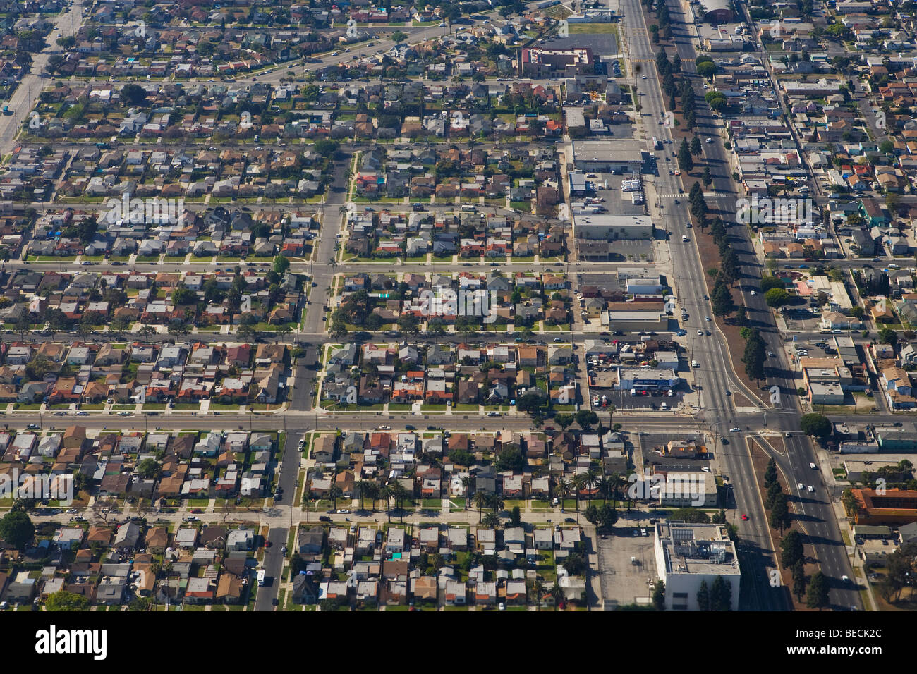 Aerial view of a city, Los Angeles, California, USA Stock Photo - Alamy