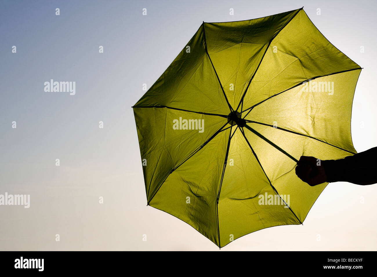 Hand holding umbrella hi-res stock photography and images - Alamy