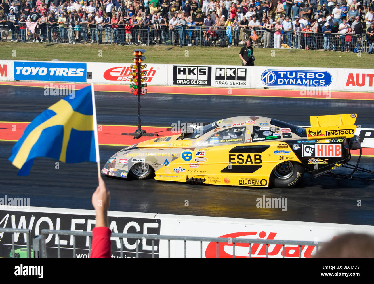 Top Methanol Funny car Dragster driven by Leif Andreasson at the FIA ...