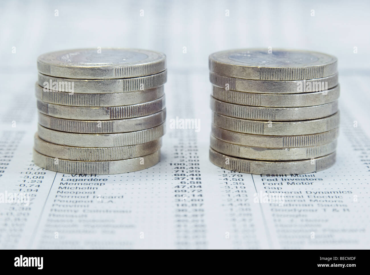 Two piles hi-res stock photography and images - Alamy