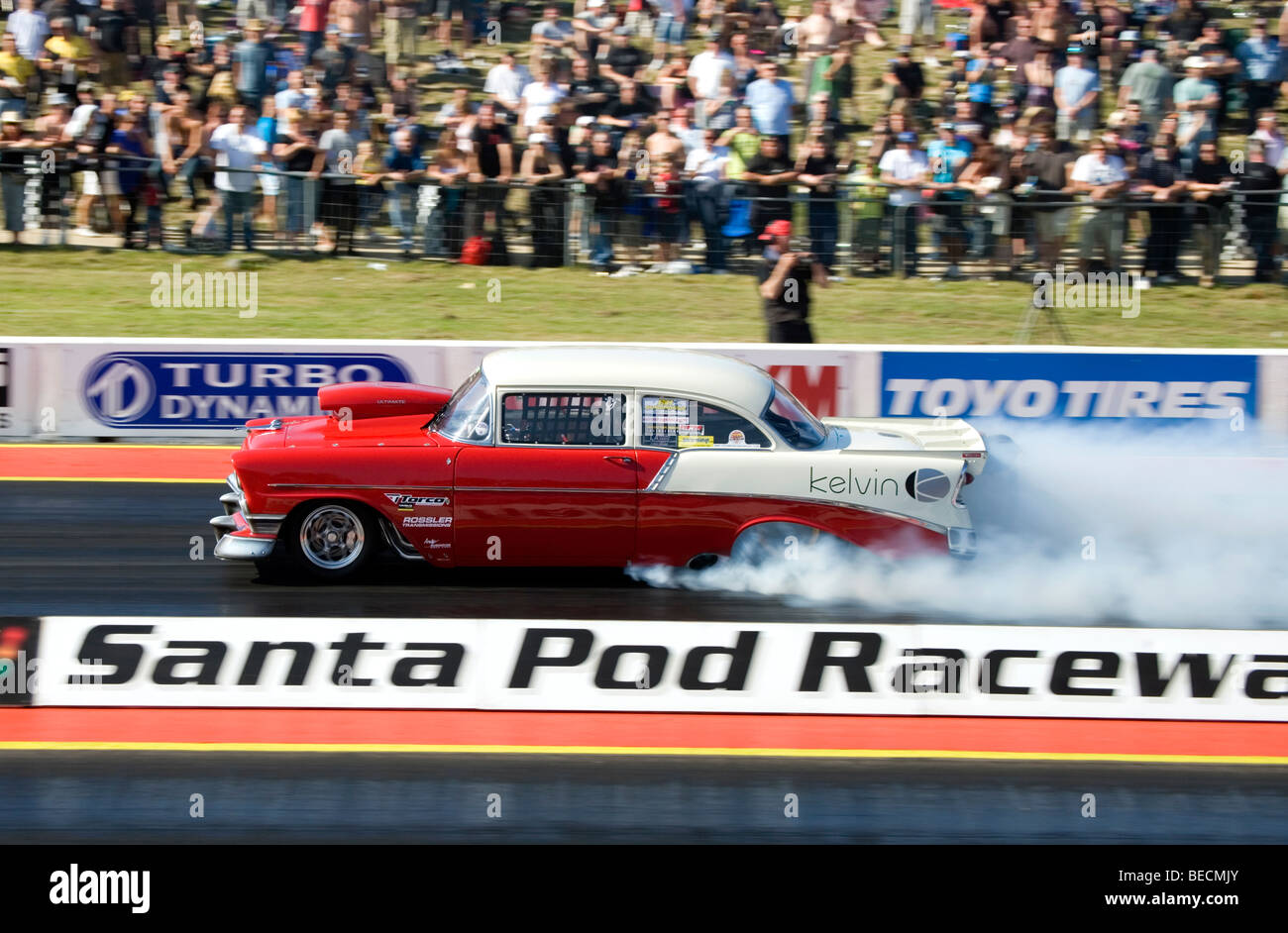 Street Eliminator dragster driven by Colin Lazenby at the FIA European ...
