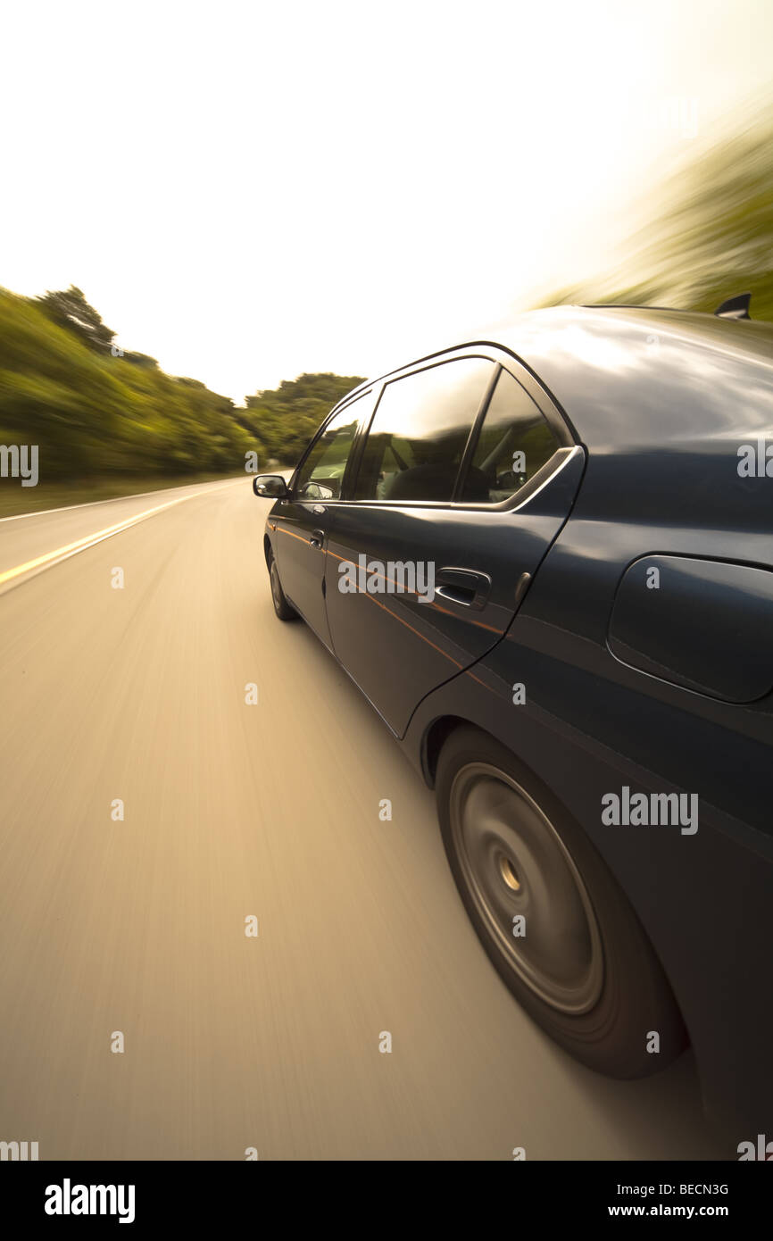 Sports car driving winding road hi-res stock photography and images - Alamy