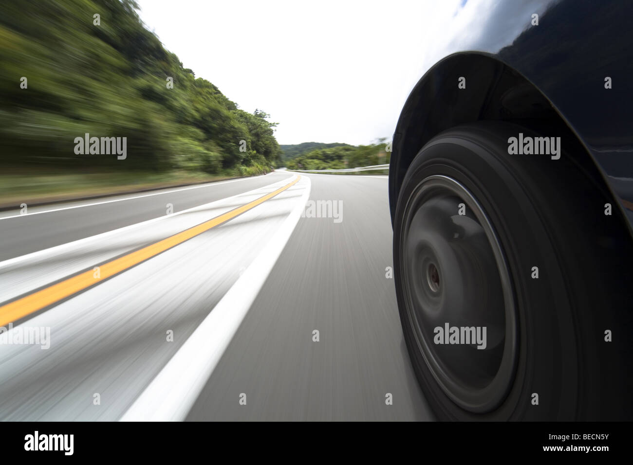 Road and Wheel Stock Photo - Alamy