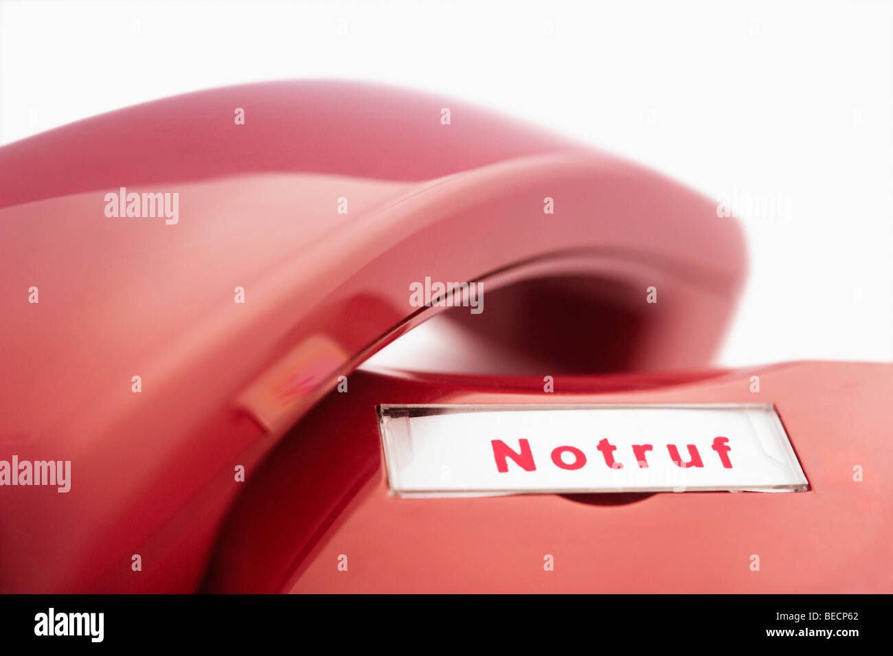 Detail of a red rotary telephone Stock Photo - Alamy