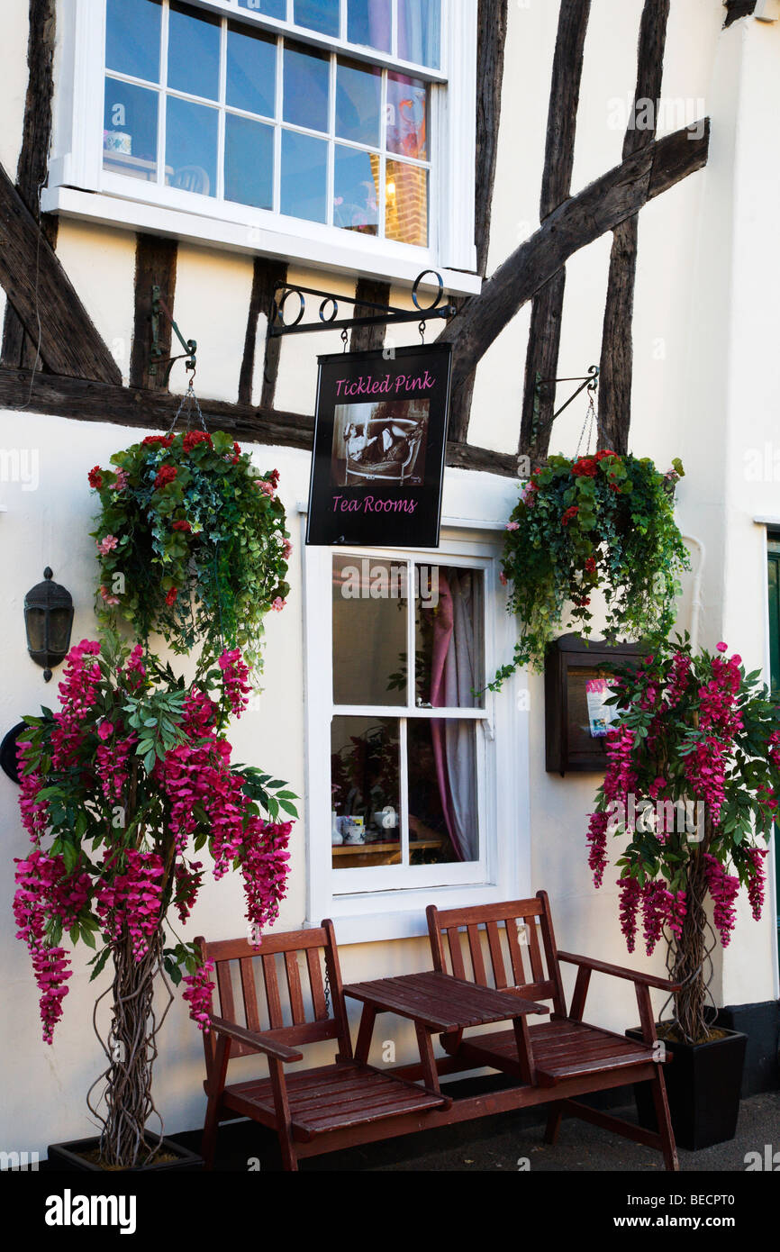 Tickled pink tea room lavenham hi-res stock photography and images - Alamy