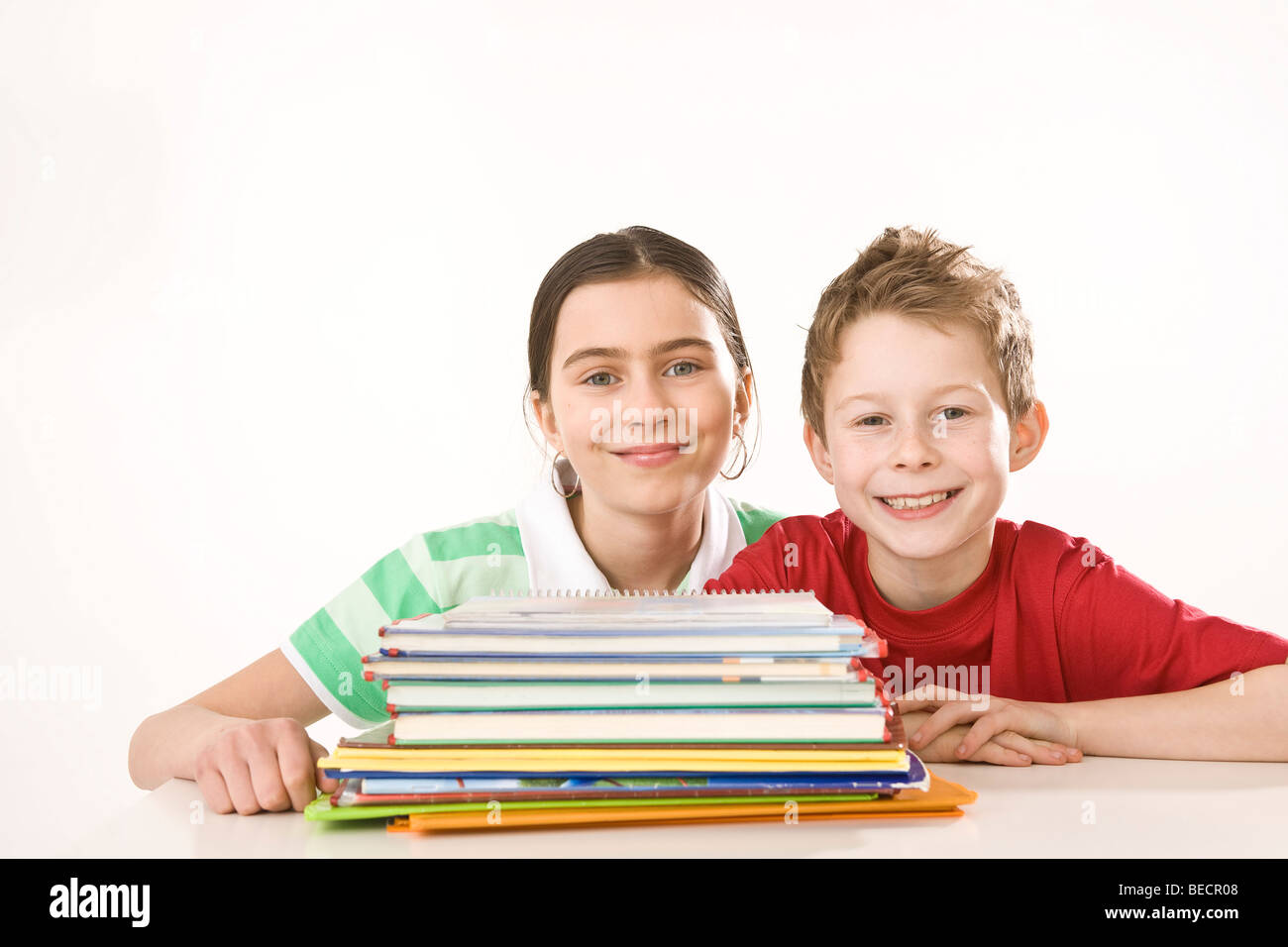Kids books pile hi-res stock photography and images - Alamy