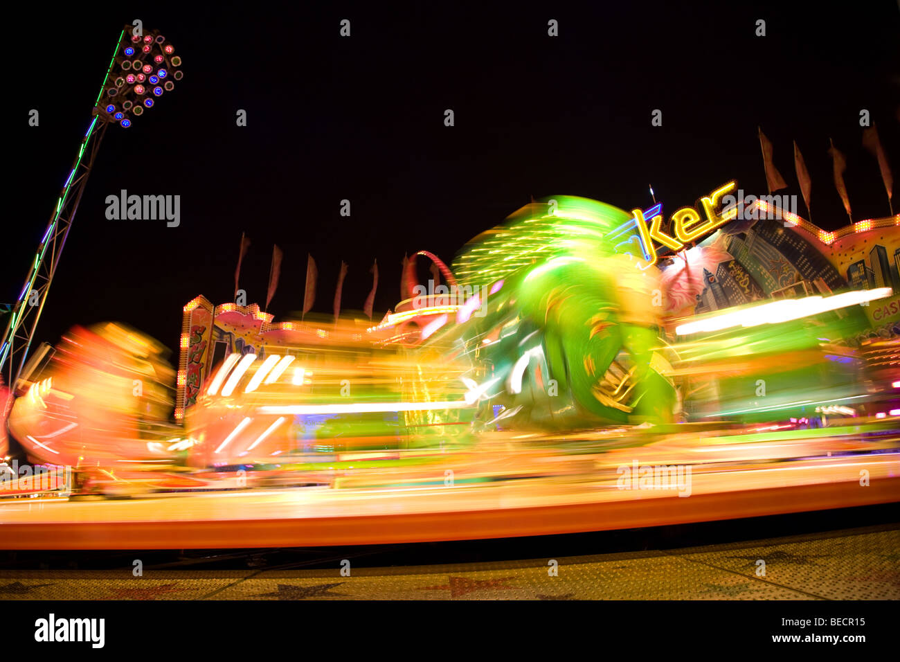 Fun fair roundabout hi-res stock photography and images - Alamy