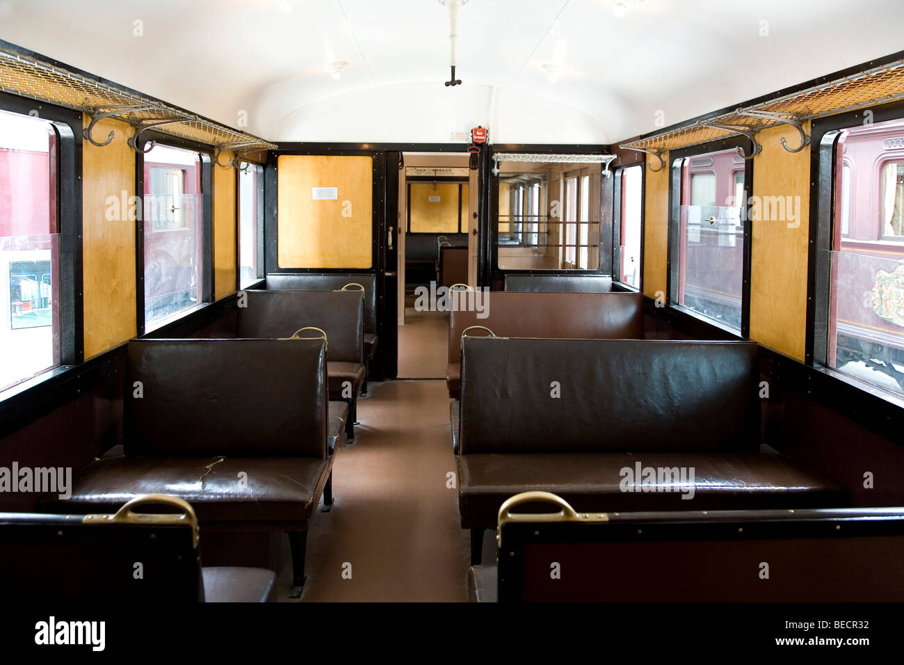 Interior view train carriage hi-res stock photography and images - Alamy