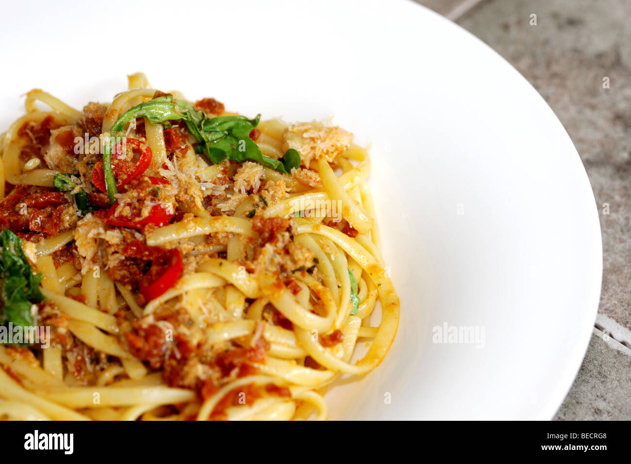 Crab rocket linguine hi-res stock photography and images - Alamy