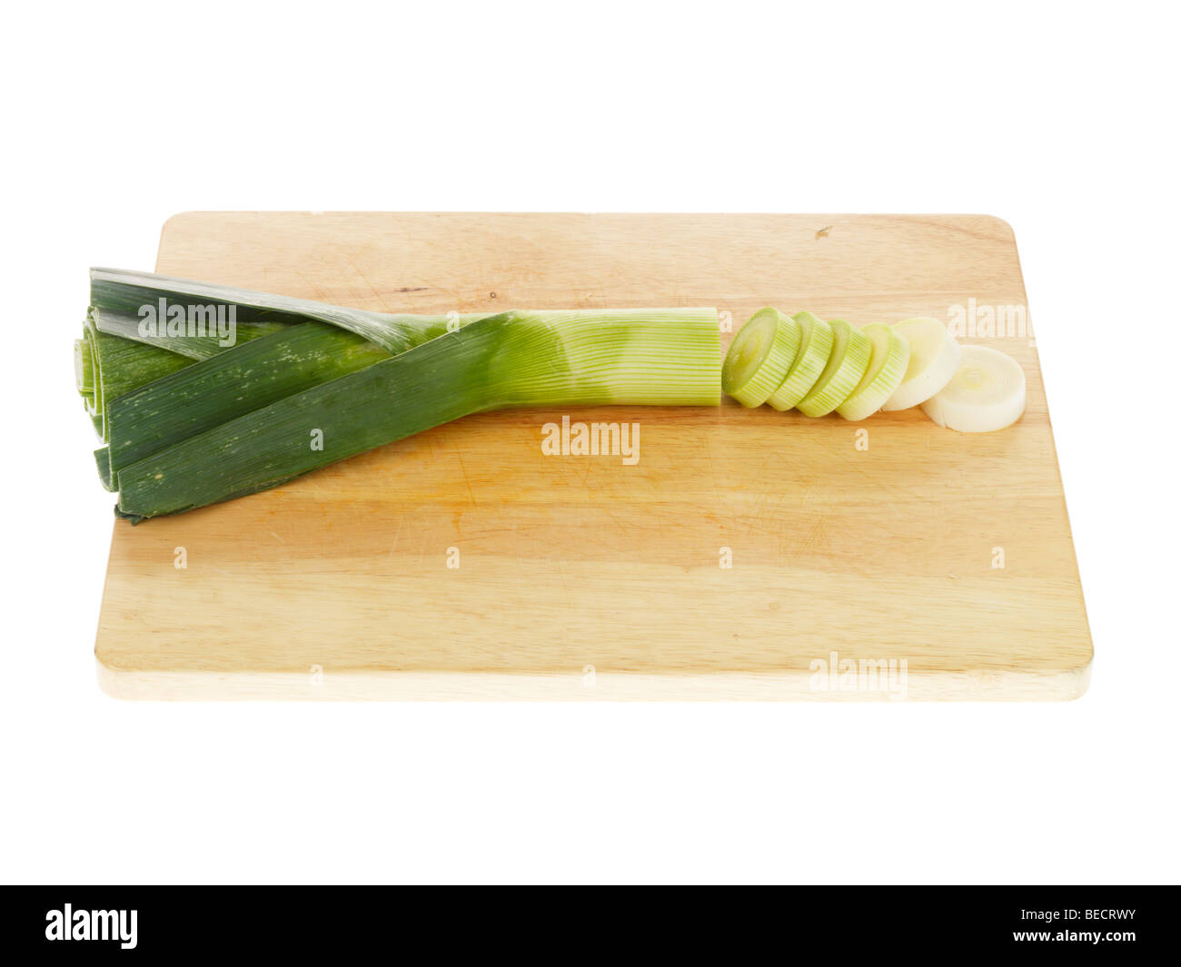 Leek slice Cut Out Stock Images & Pictures - Alamy