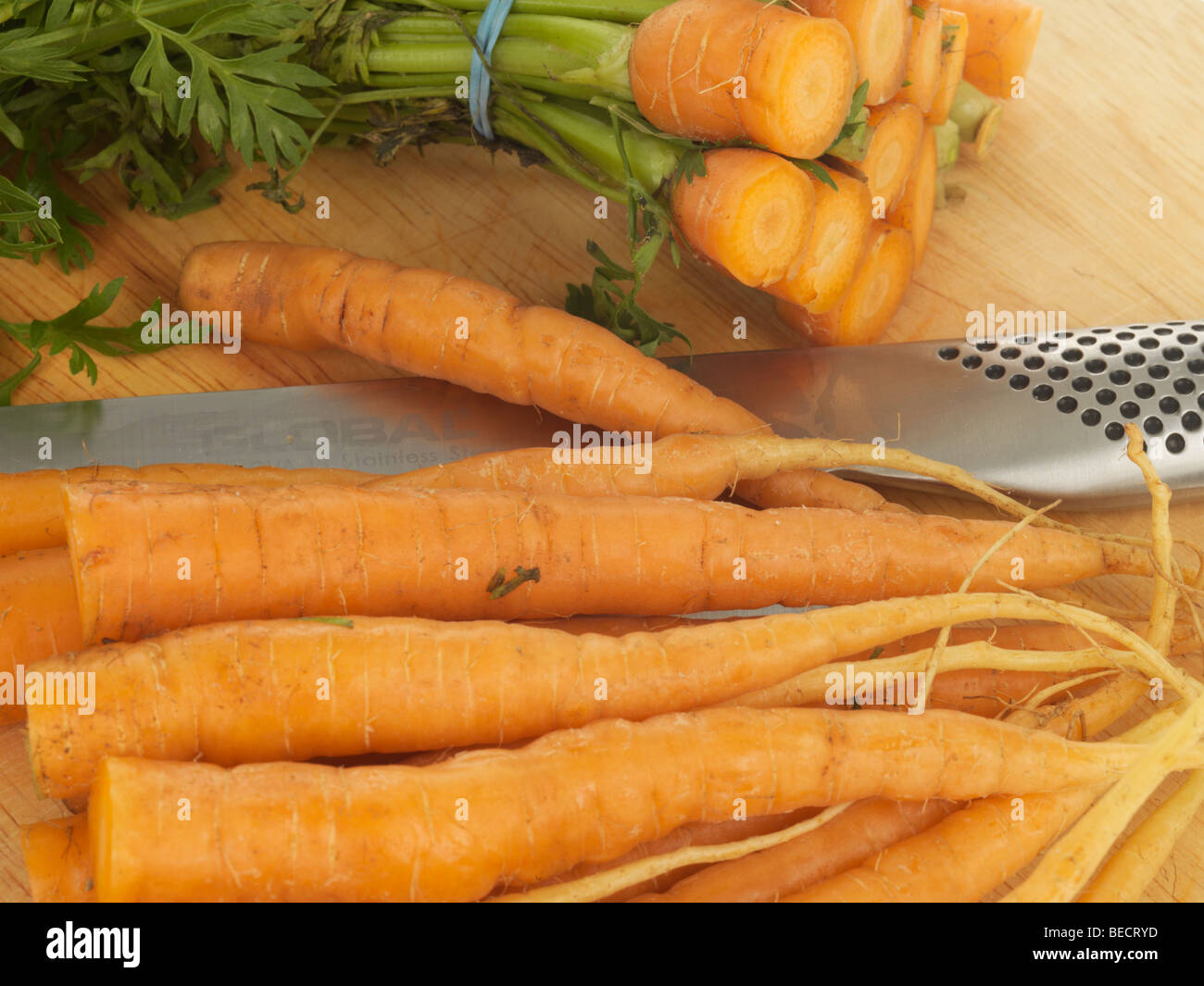 Bunch of Carrots Stock Photo - Alamy