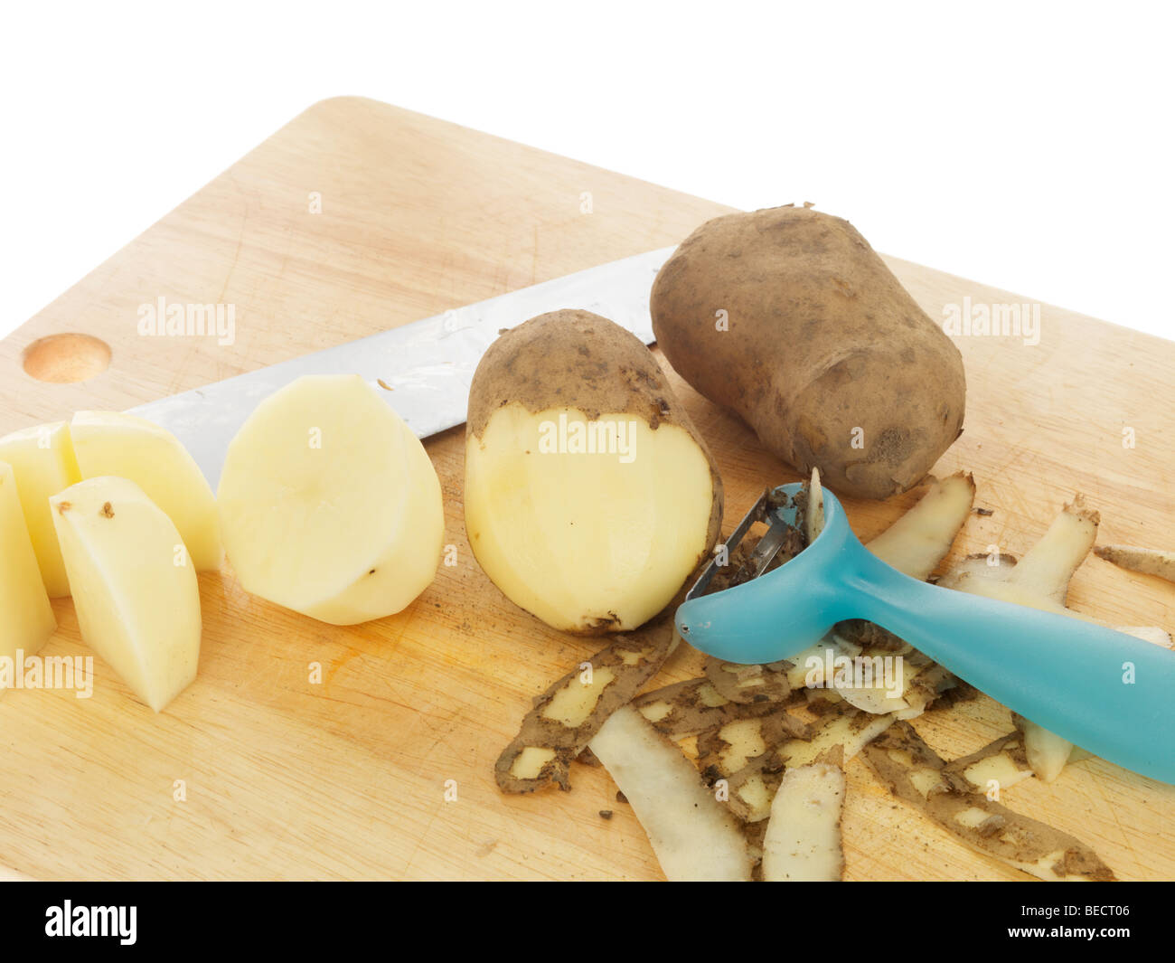Preparing roast potatoes hi-res stock photography and images - Alamy