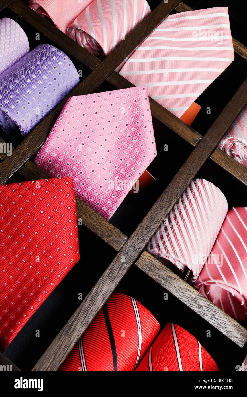 Displayed variety ties hi-res stock photography and images - Alamy
