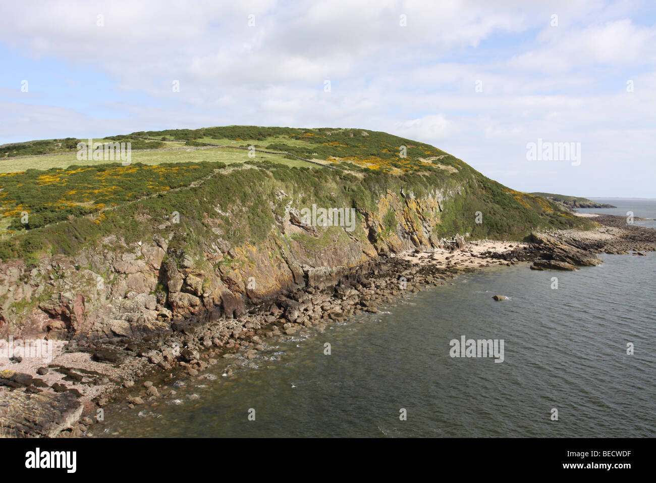 cliffs viewed from Castlehill point near Rockcliffe, Dumfries and ...