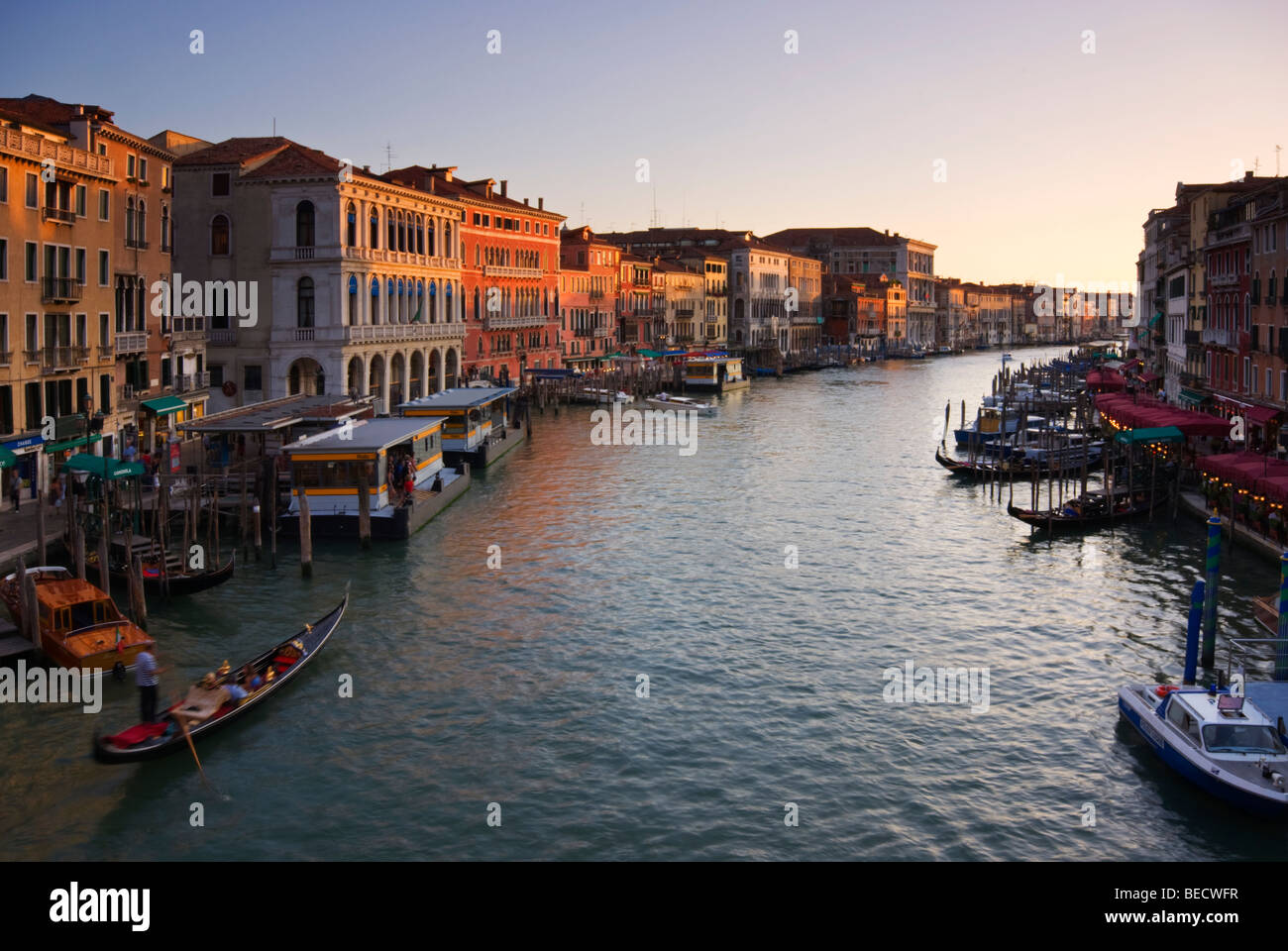 Horizontal View from The Rialto Bridge, Venice, Italy Stock Photo - Alamy