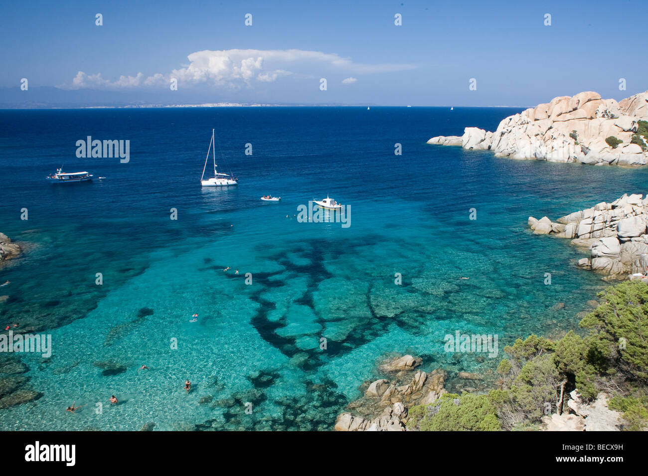 Bay at the Capo Testa headland, Santa Teresa di Gallura, Gallura region ...
