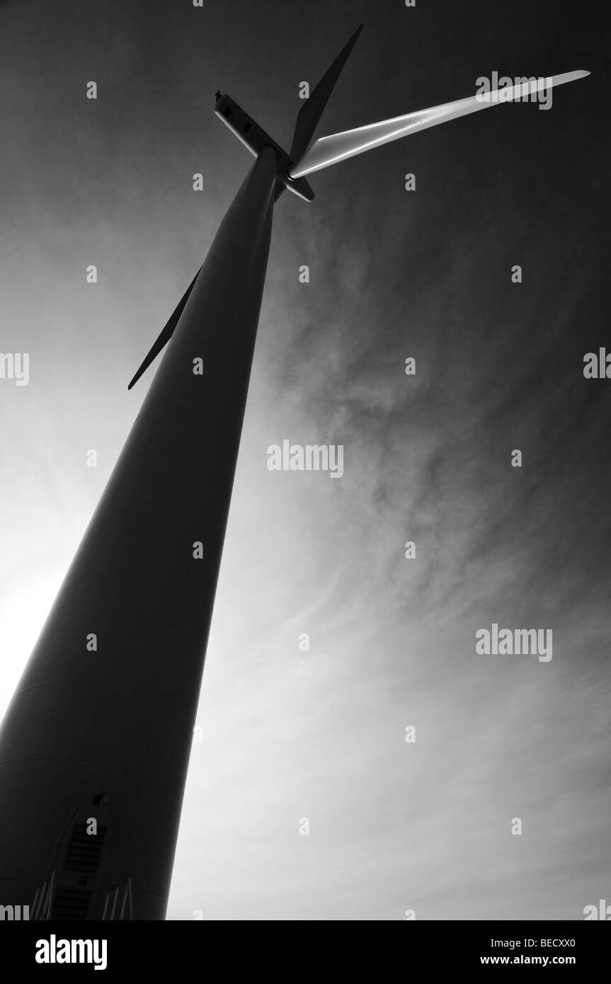 Hydro electric wind farm Stock Photo - Alamy