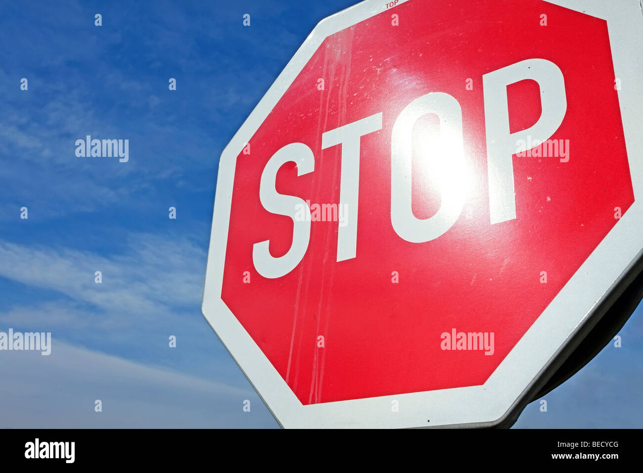 Stop single word hi-res stock photography and images - Alamy