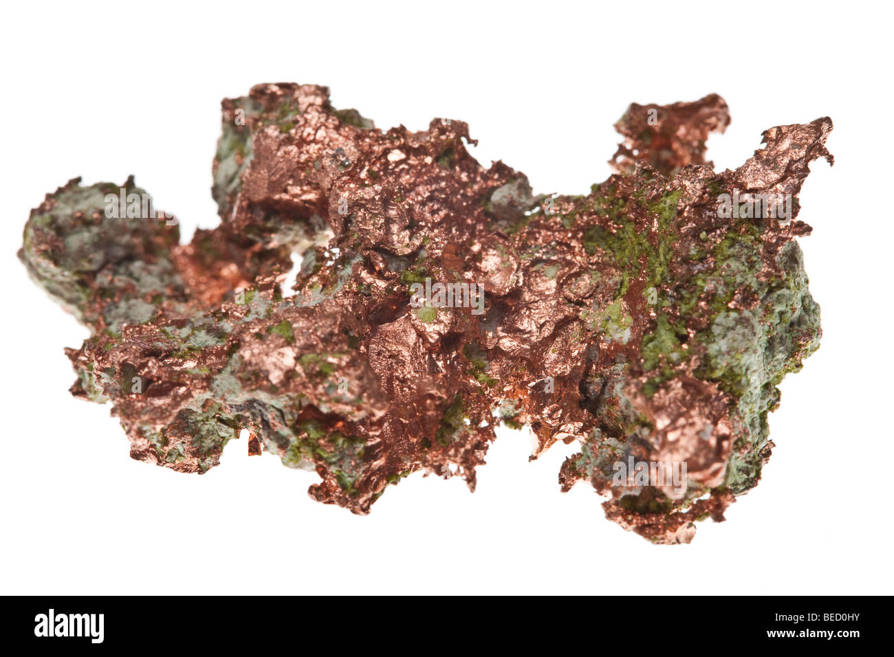 Metallic copper, copper nugget, from the Minnesota Mine in Michigan ...