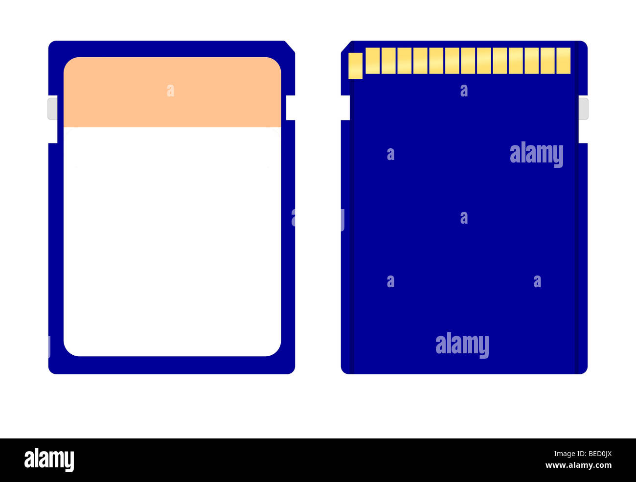 Blue Memory Chip Stock Photo - Alamy