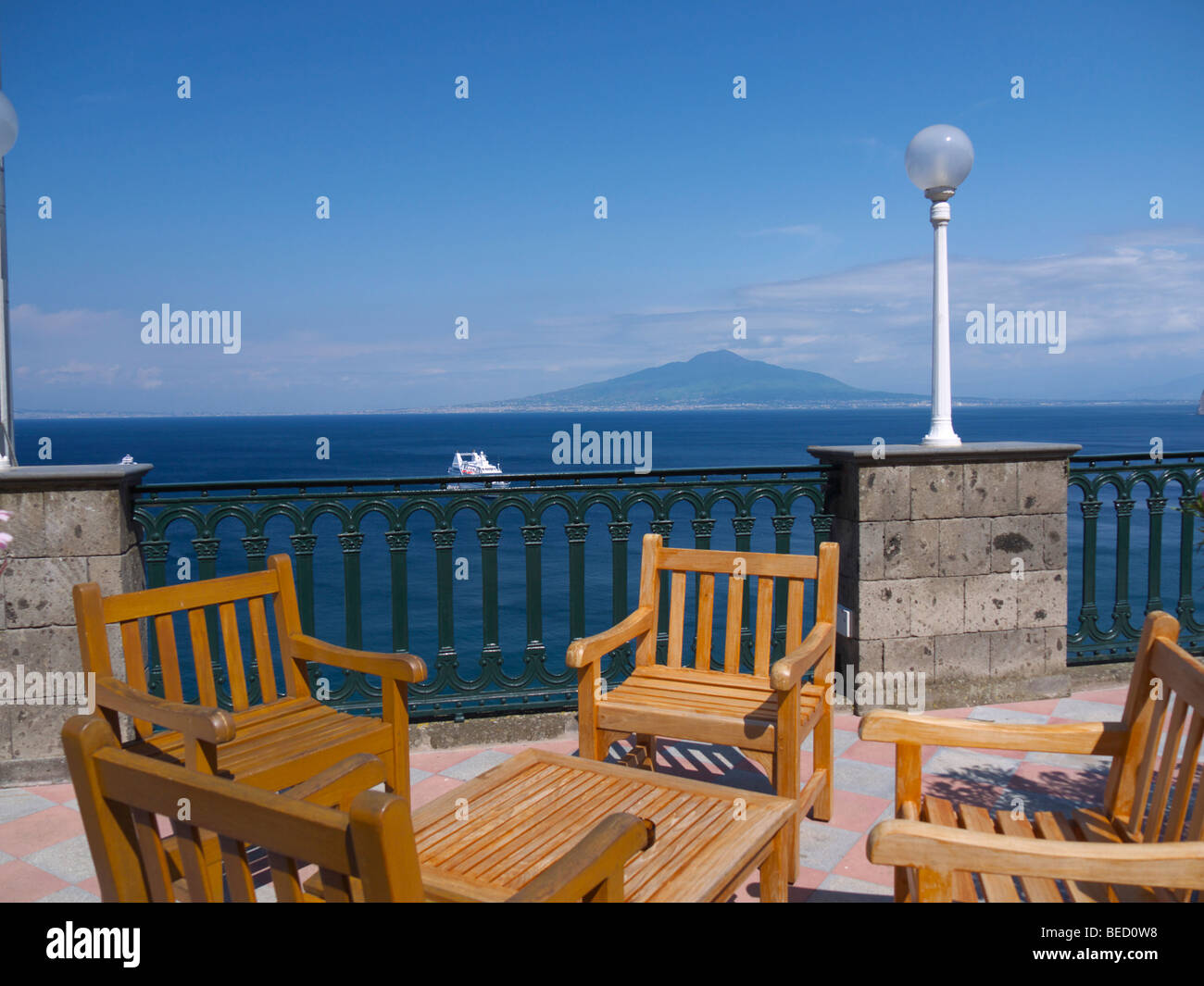 Views of the Volcano Mount Vesuvius and the Bay of Naples in Southern ...