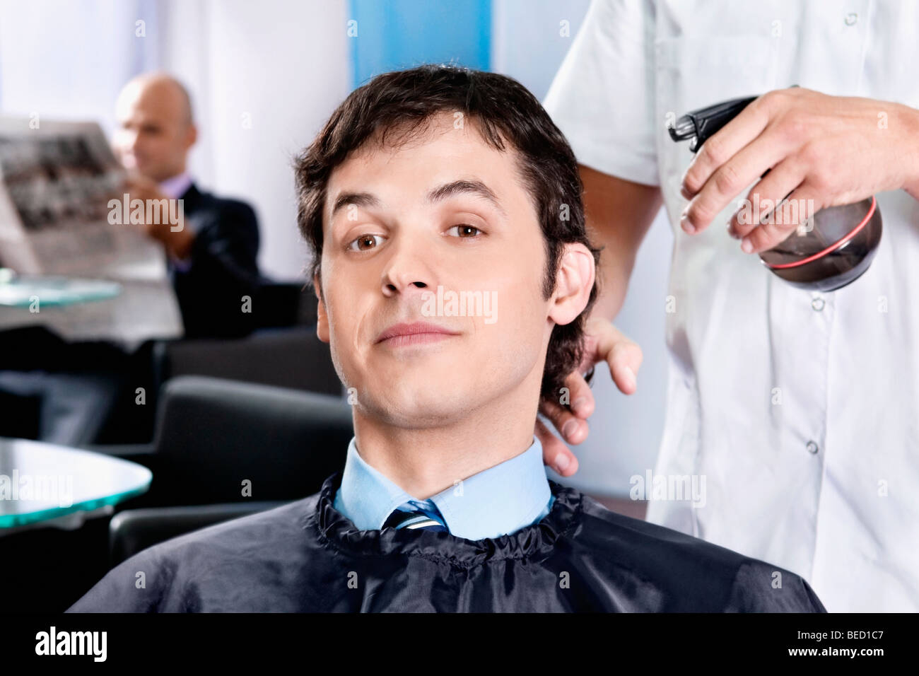 Water spraying hair bottle hi-res stock photography and images - Alamy