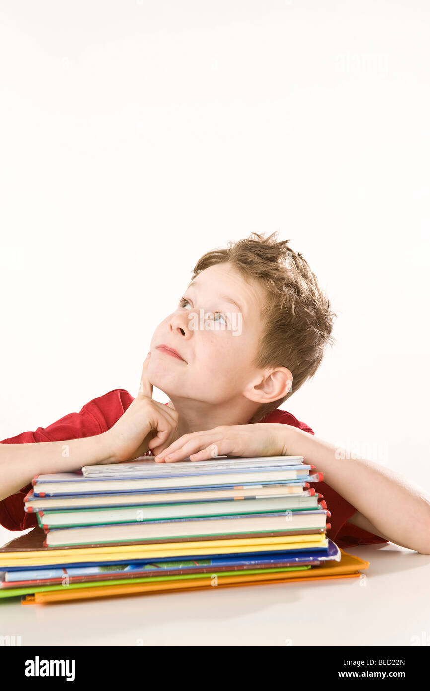 Kids books pile hi-res stock photography and images - Alamy