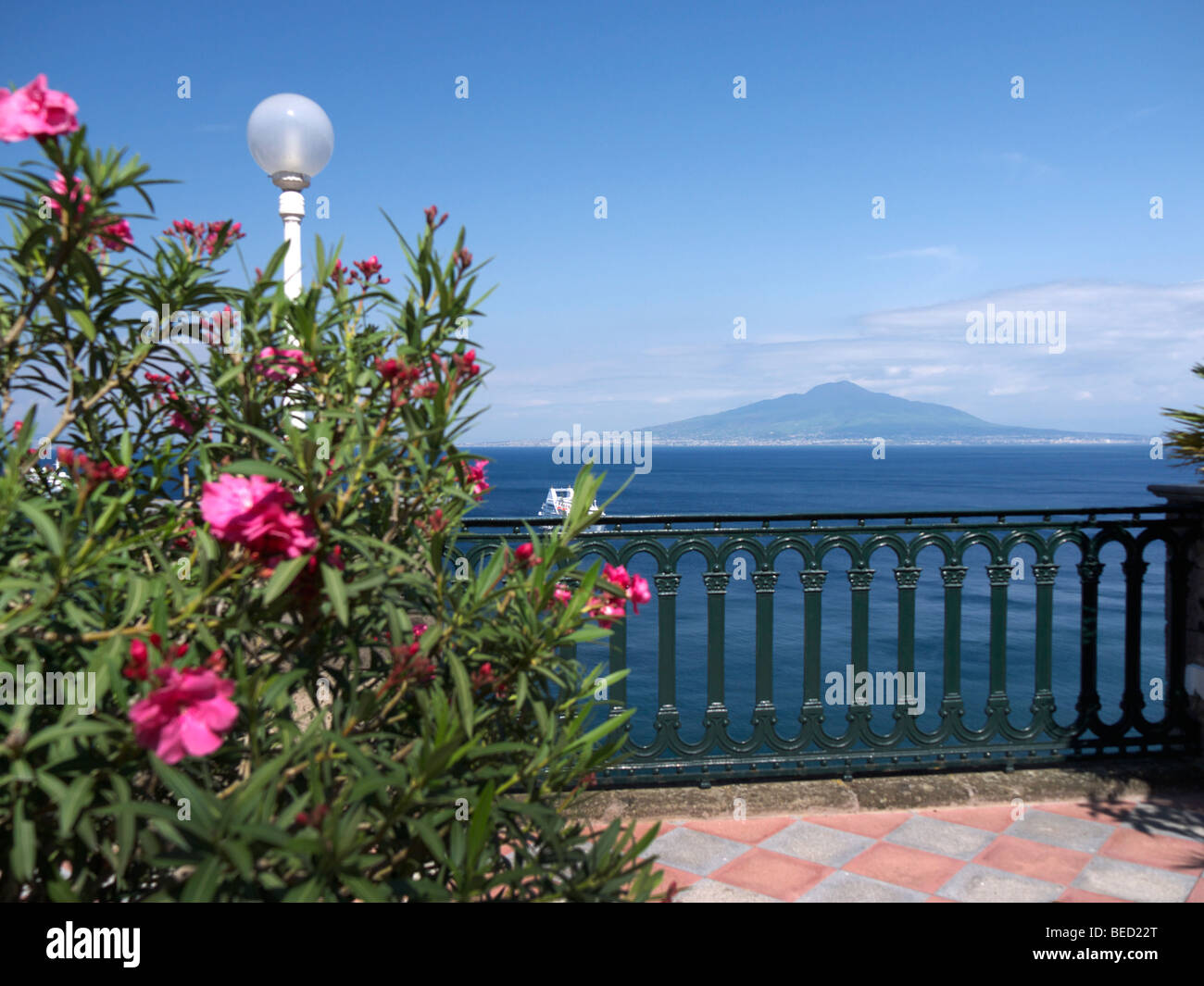 Views of the Volcano Mount Vesuvius and the Bay of Naples in Southern ...