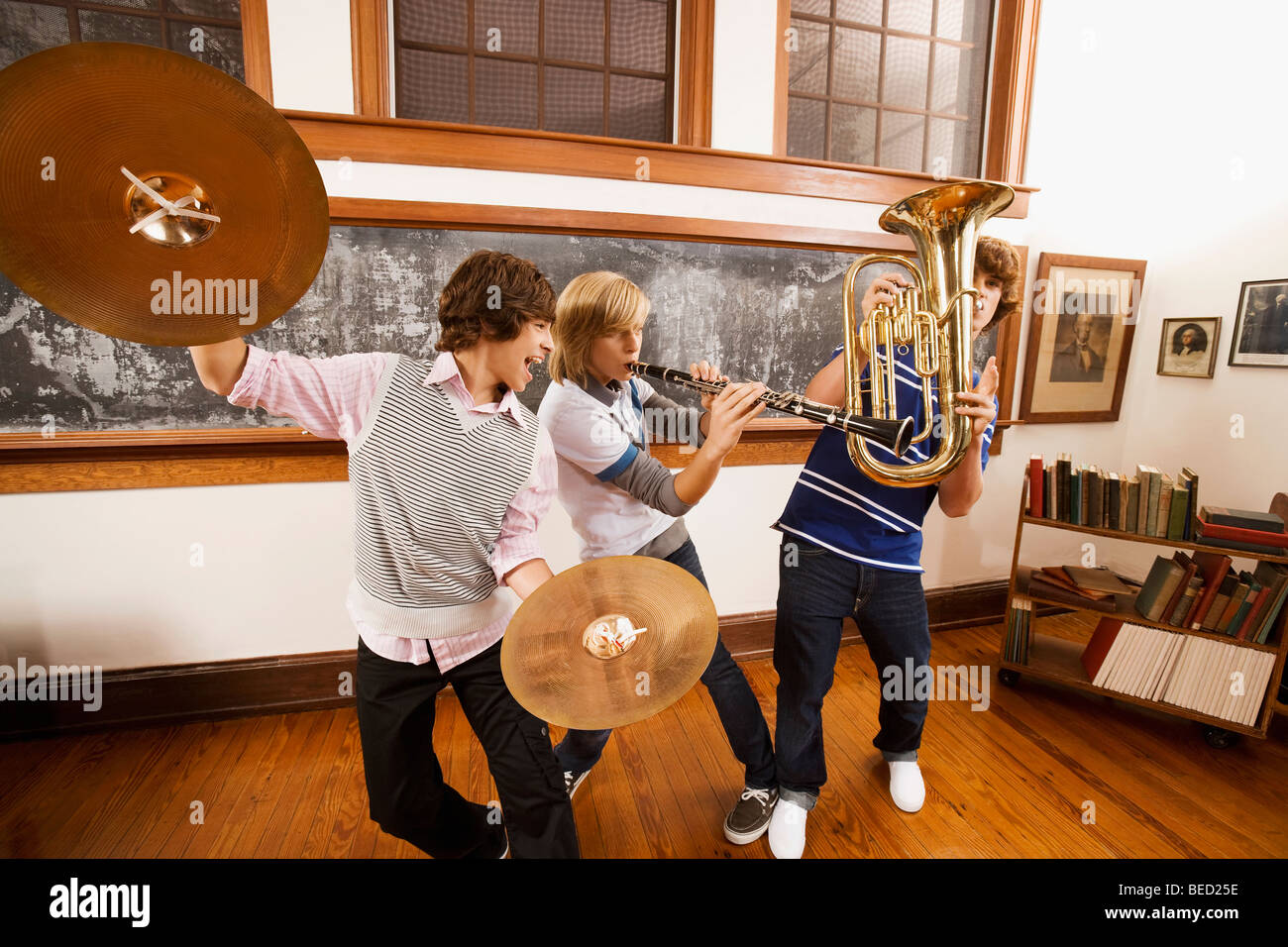 Playing musical instruments teenagers hi-res stock photography and ...