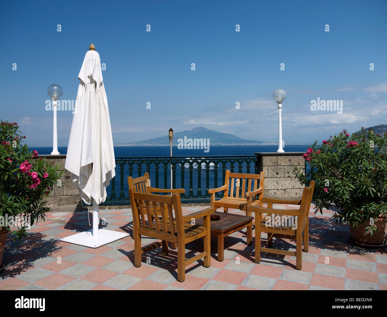 Views of the Volcano Mount Vesuvius and the Bay of Naples in Southern ...
