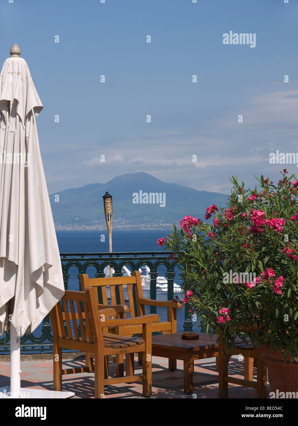 Views of the Volcano Mount Vesuvius and the Bay of Naples in Southern ...