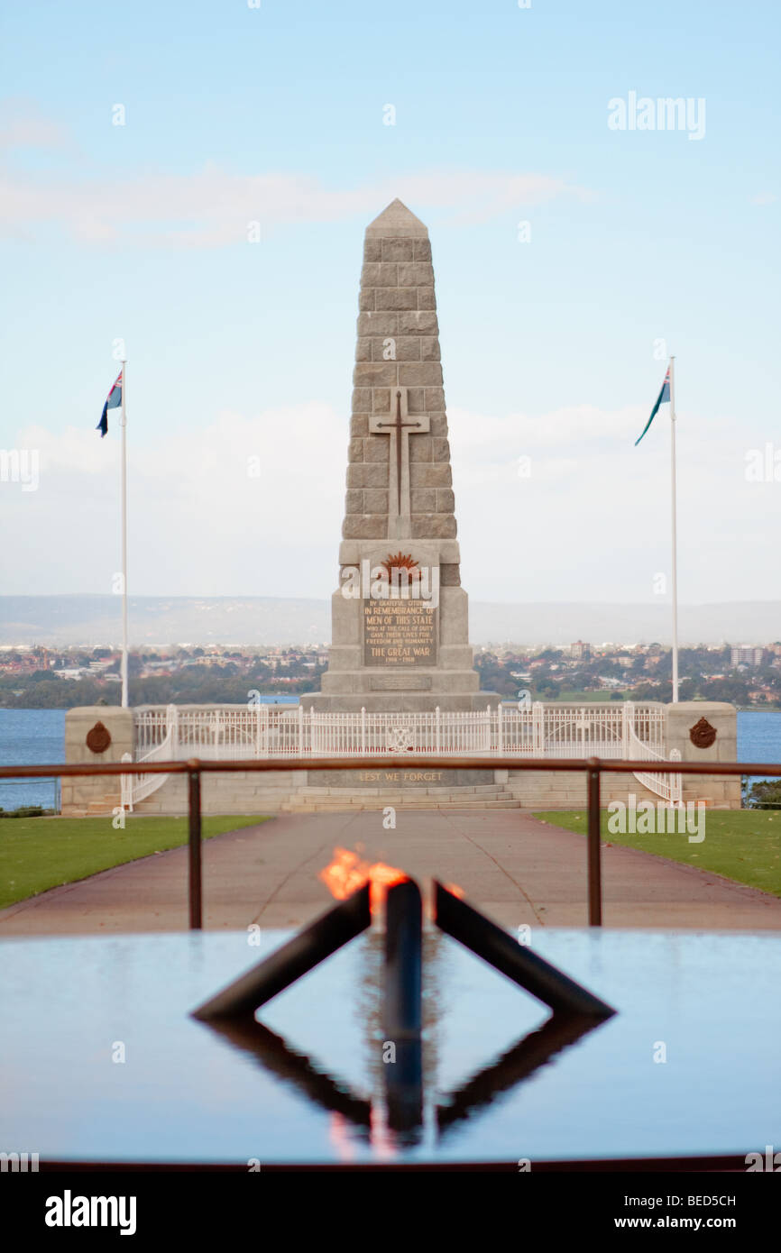 The war memorial at Kings Park in Perth, Western Australia Stock Photo ...