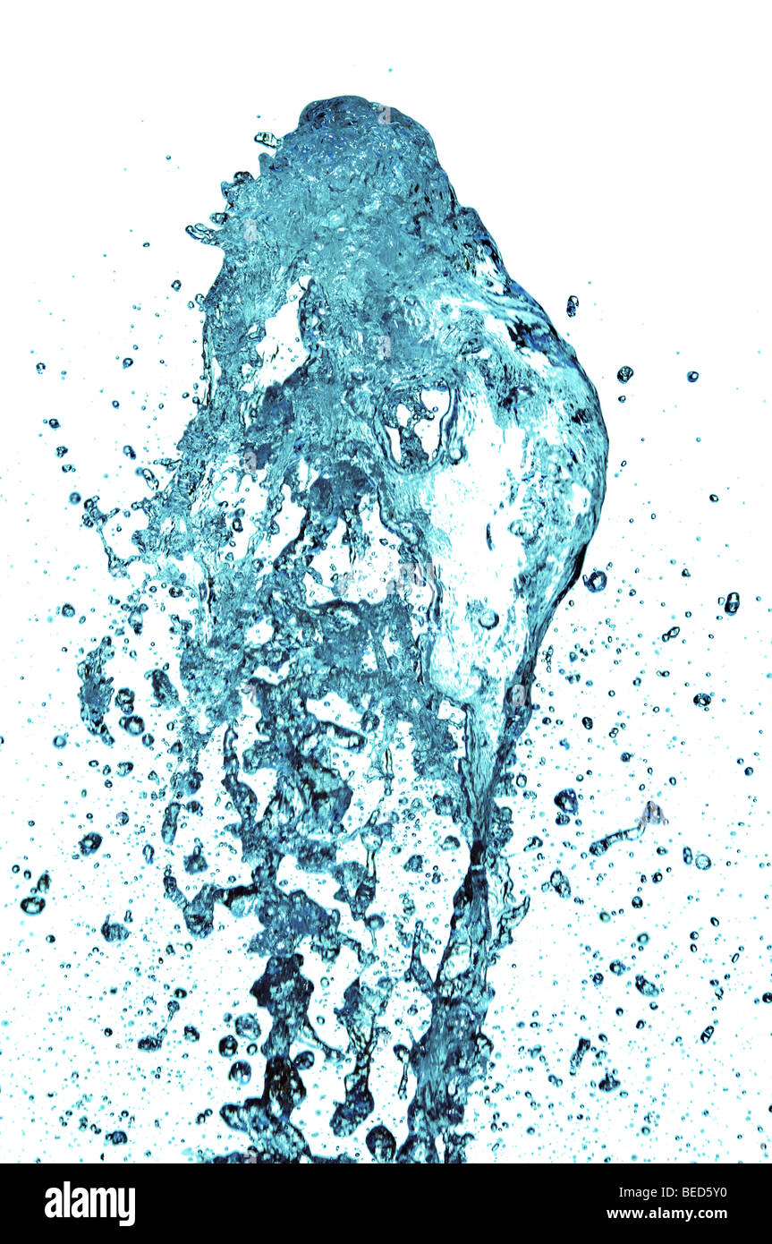 Water splash close up isolated on a white background Stock Photo - Alamy