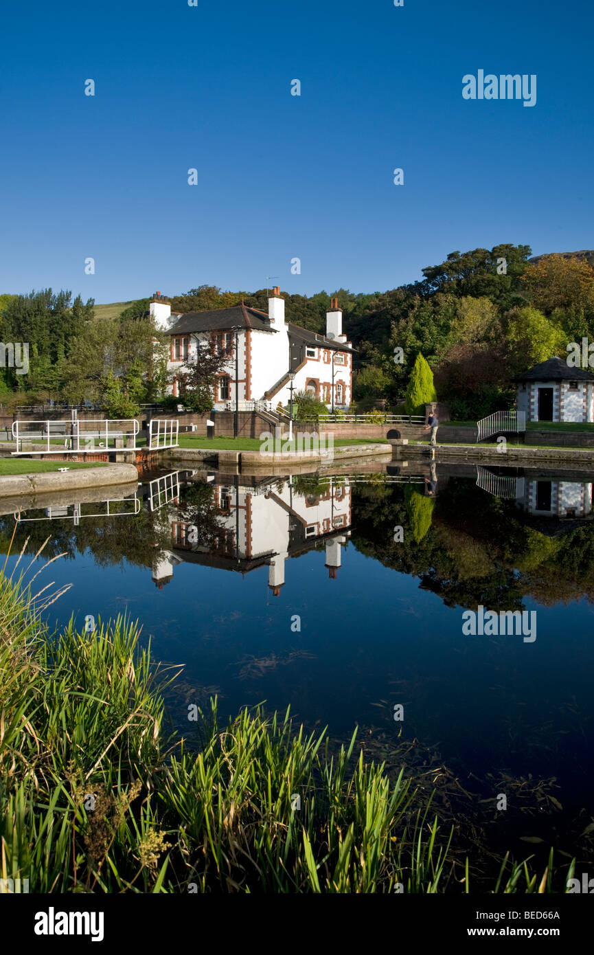 Bowling Basin which lies at the western end of the Forth & Clyde canal ...