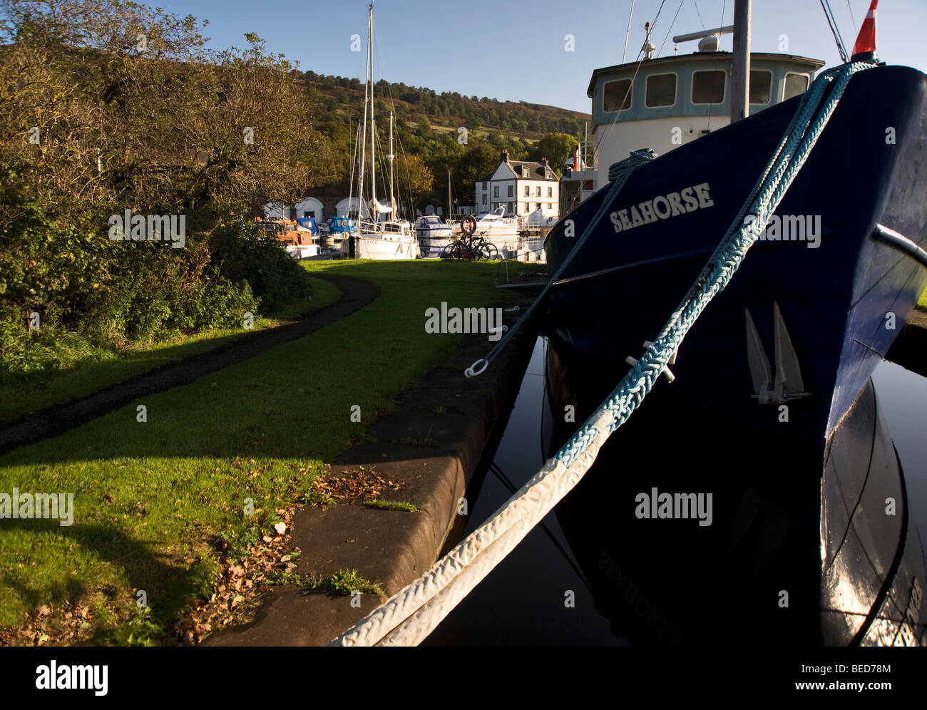 Bowling Basin which lies at the western end of the Forth & Clyde canal ...