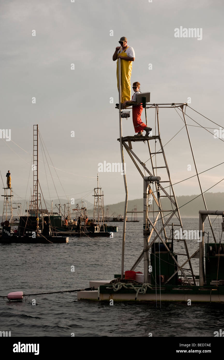 Reef net fishing lummi island hi-res stock photography and images - Alamy