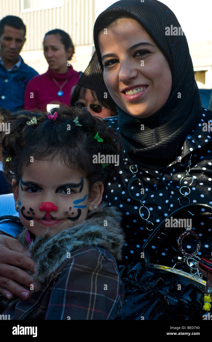 Little Maghreb sector in Montreal street Fair Montrealer with her ...