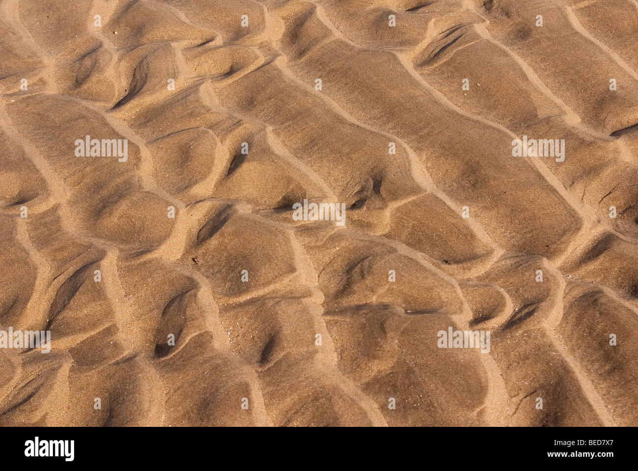 Wave pattern in sand Stock Photo - Alamy