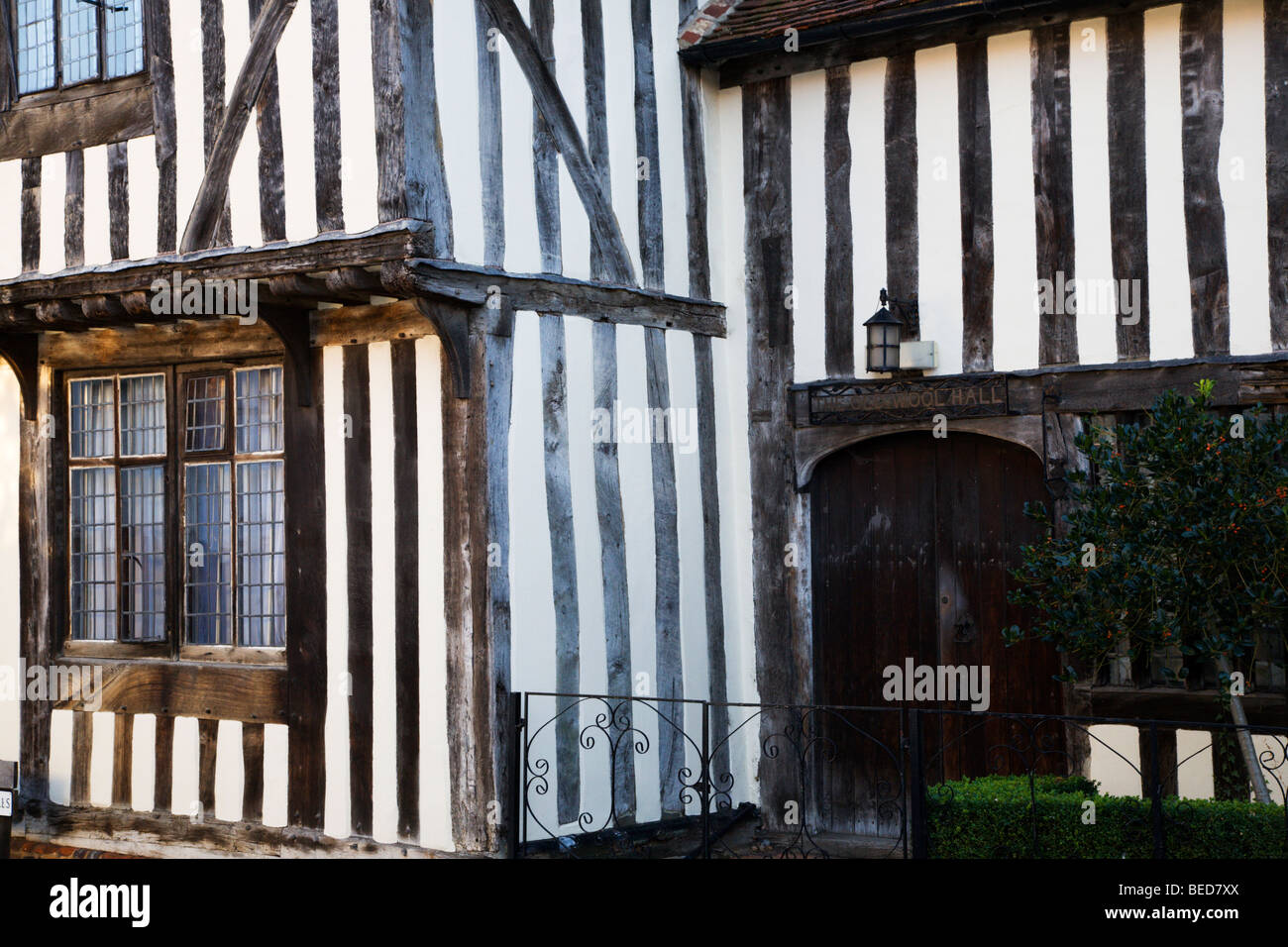 The Old Wool Hall Lavenham Suffolk England Stock Photo - Alamy