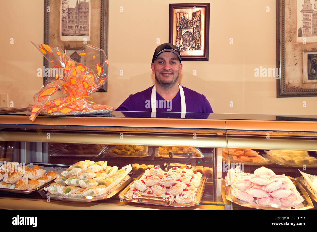 Arabic Pastry shop in The Petit Maghreb sector Montreal Stock Photo - Alamy